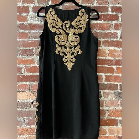 Dex | Dresses | Stunning Black And Gold Sequin Dress | Poshmark